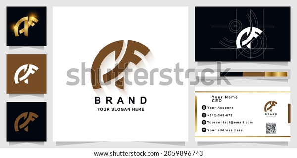 Letter Af Nf Monogram Logo Template Stock Vector (Royalty Free ...