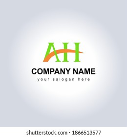 Letter Ah Logo Vector Design Illustration Stock Vector (Royalty Free ...