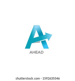 Letter Ahead Logo Mid Line Pointing Stock Vector (Royalty Free ...