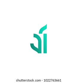 Letter Ai Logo Design Creative Alphabet Stock Vector (Royalty Free ...