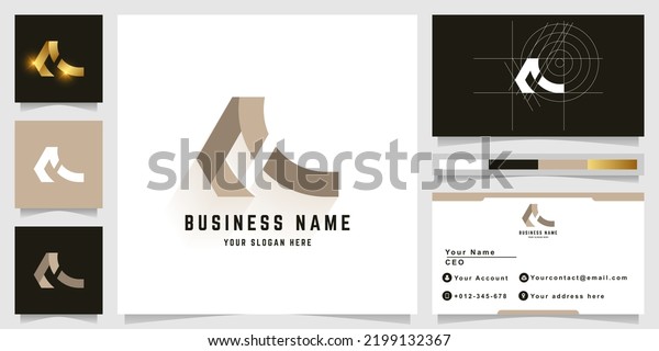 Letter Al Ac Monogram Logo Business Stock Vector (Royalty Free ...
