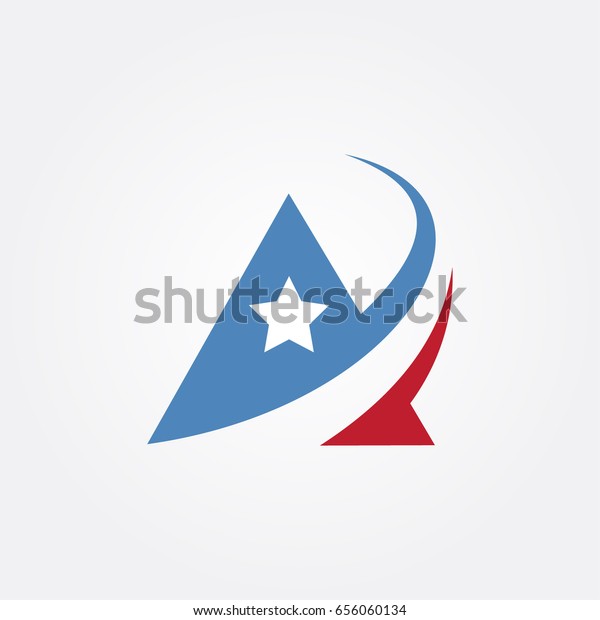 Letter America Logo Stock Vector (Royalty Free) 656060134