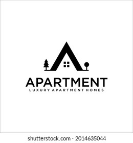 Letter Apartment Logo Design Vector Stock Vector (Royalty Free ...