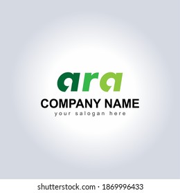 Letter Ara Logo Vector Design Illustration Stock Vector (Royalty Free ...