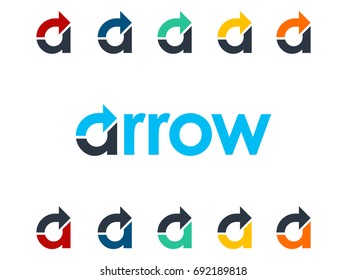 Letter Arrow Icon Stock Vector (Royalty Free) 692189818 | Shutterstock