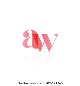 Letter Aw Logo Stock Vector (Royalty Free) 406191265 | Shutterstock