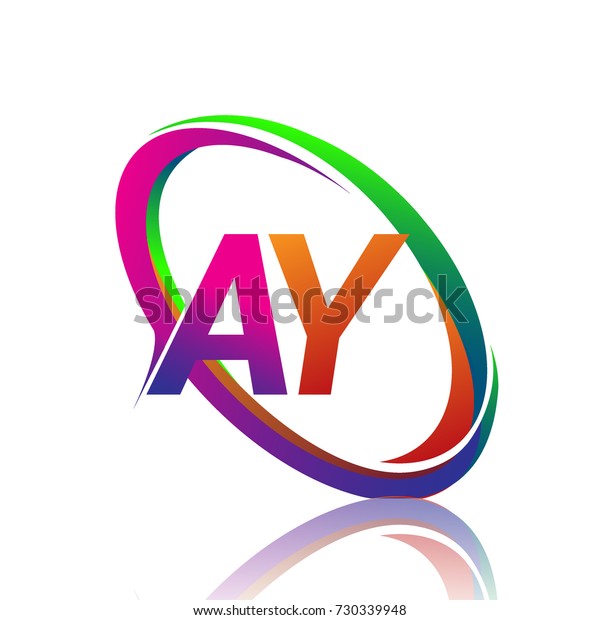 Letter Ay Logotype Design Company Name Stock Vector (Royalty Free ...