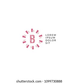 Letter B Abstract Circle Design Template Stock Vector (Royalty Free ...