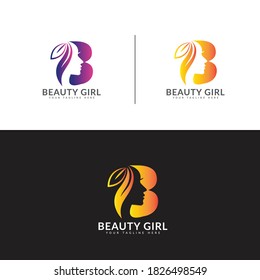 Letter B Beauty Logo Vector Template Stock Vector (Royalty Free ...