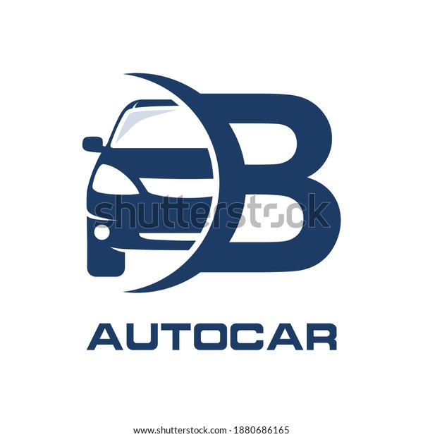 Letter B Car Vector Logo Template Stock Vector (Royalty Free ...