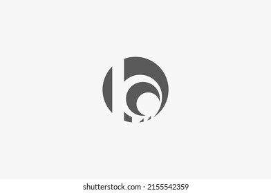 Letter B Circle Logo Design Stock Vector (Royalty Free) 2155542359 ...