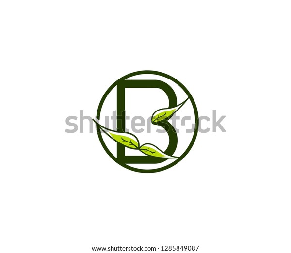 Letter B Circle Stylish Monogram Minimalism Stock Vector (Royalty Free ...