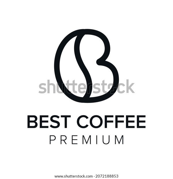 Letter B Coffee Logo Icon Template Stock Vector (Royalty Free ...