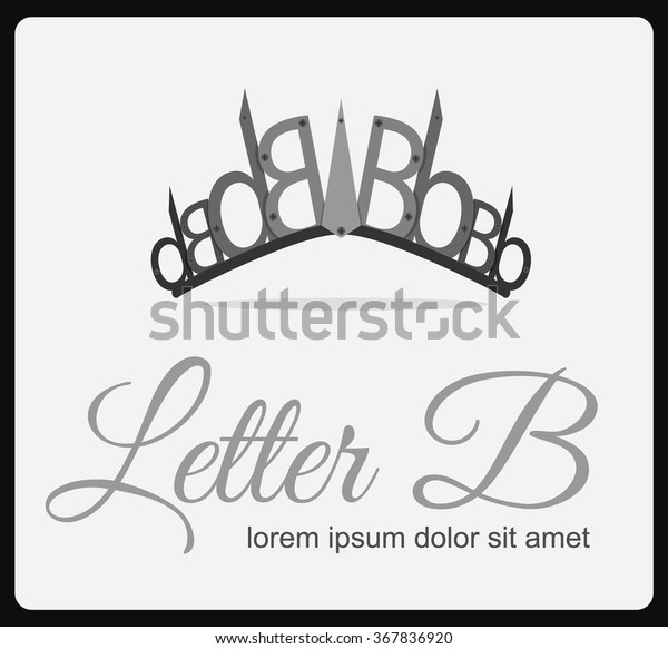 Letter B Crown Logovector Design Stock Vector (Royalty Free) 367836920 ...