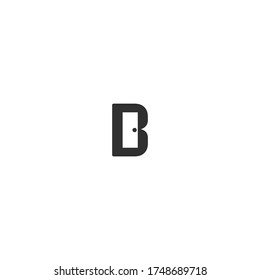 Letter B Door Vector Illustration Stock Vector (Royalty Free ...