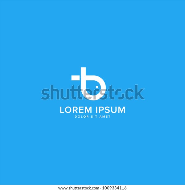 Letter B Fish Logo Stock Vector (Royalty Free) 1009334116