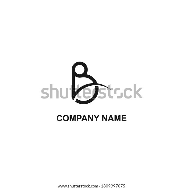 Letter B Geometric Icon Logo Design Stock Vector (Royalty Free ...