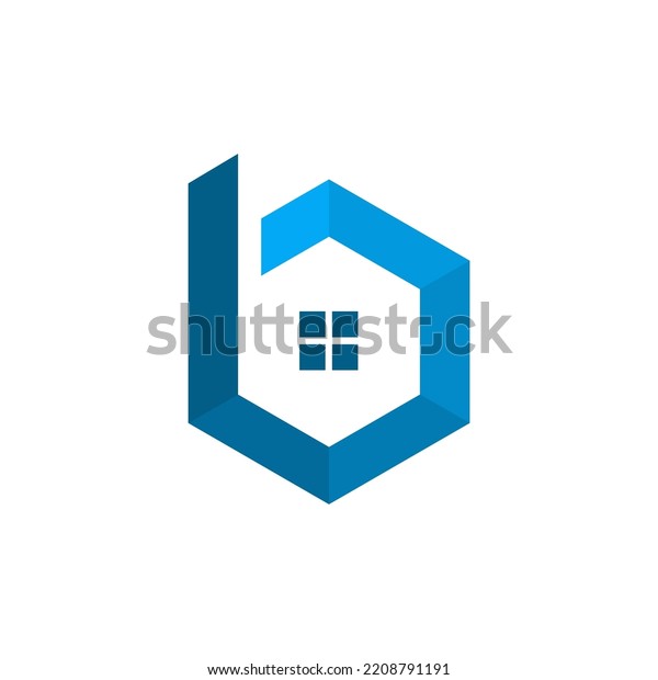 Letter B Home Logo Concept Vector Stock Vector (Royalty Free ...