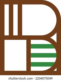 Letter B Interior Logo Template Stock Vector (Royalty Free) 2204075049 ...