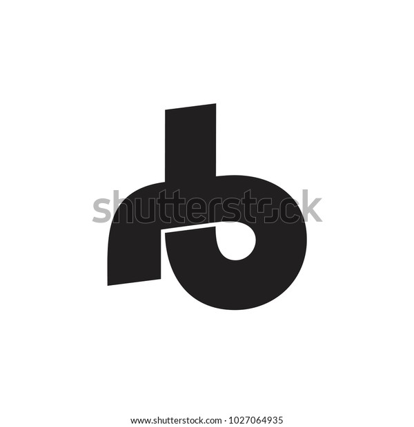 Letter B Line Art Logo Stock Vector (Royalty Free) 1027064935 ...