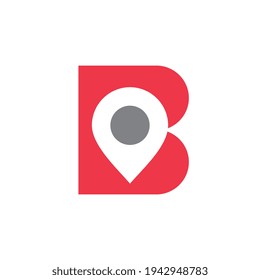 252 Letter b with pin location Images, Stock Photos & Vectors ...