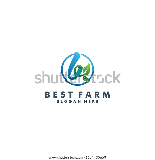 Letter B Logo Design Farm Icon Stock Vector (Royalty Free) 1684430659 ...