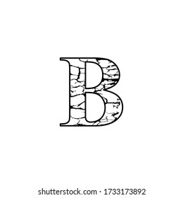 Black Capital Letter B Line Art: เวกเตอร์สต็อก (ปลอดค่าลิขสิทธิ์ ...