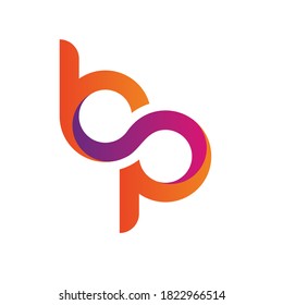 Letter B P Logo Design Stock Vector (Royalty Free) 1822966514 ...