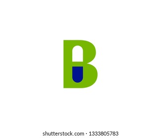 Letter B Pharmacy Vector Logo Stock Vector (Royalty Free) 1333805783