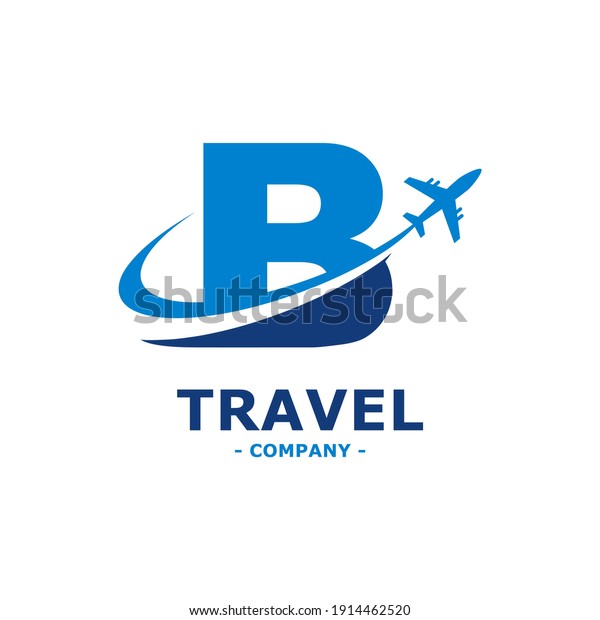 Letter B Plane Airline Logo Vector Stock Vector (Royalty Free ...