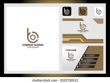 2,725 Letter b with polygon shape modern logo design template Images ...