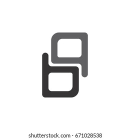 Letter B Q Logo Stock Vector (Royalty Free) 671028538
