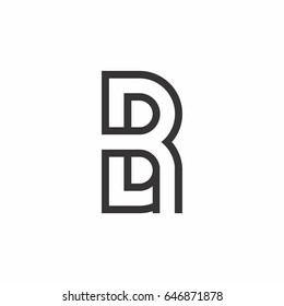 Letter B R Logo Stock Vector (Royalty Free) 646871878 | Shutterstock
