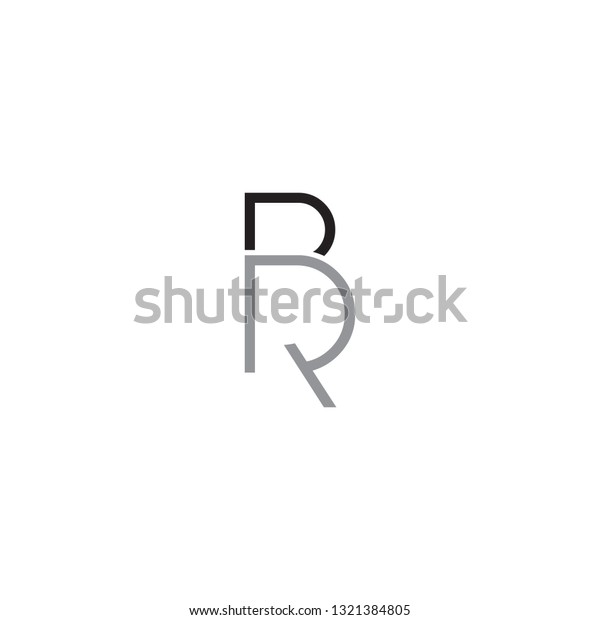 Letter B R Logo Design Stock Vector (Royalty Free) 1321384805 ...