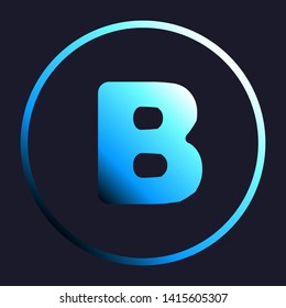 Letter B Sign Design Template Element Stock Vector (Royalty Free ...