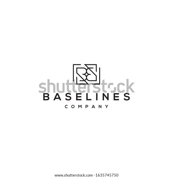 Letter B Square Line Logo Premium Stock Vector (Royalty Free ...