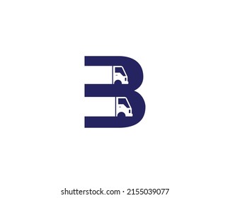 Letter B Track Logo Design Template Stock Vector (Royalty Free ...