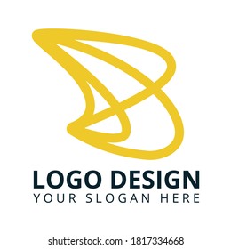 Letter B Unique Brand Professional Logo Stock Vector (Royalty Free ...