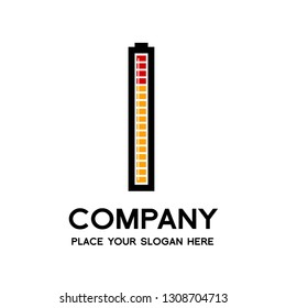 Letter Battery Vector Logo Template Alphabet Stock Vector (Royalty Free ...