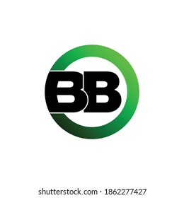 Letter Bb Circle Logo Design Vector Stock Vector (Royalty Free ...