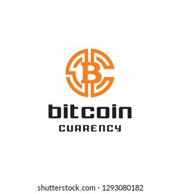 Letter Bc Initial Bitcoin Currency Logo Stock Vector (Royalty Free ...