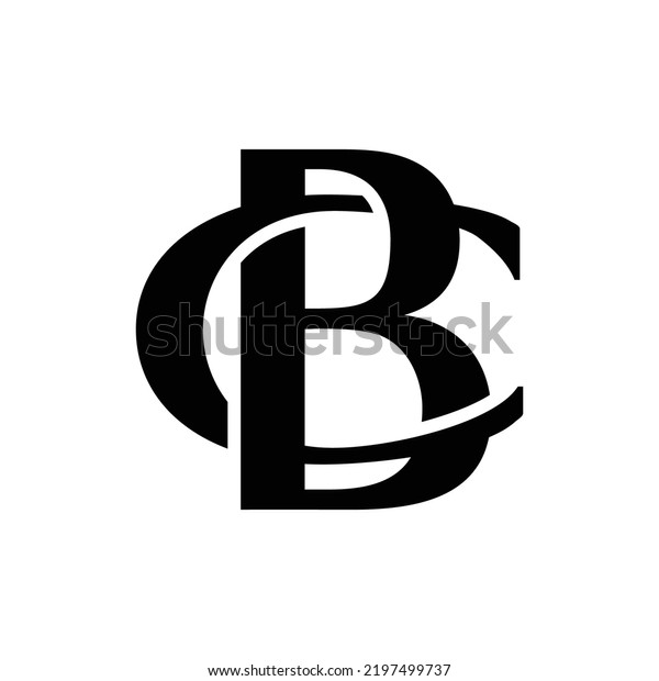 Letter Bc Monogram Logo Luxury Style Stock Vector (Royalty Free ...