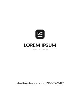 Letter Be Icon Apps Tech Media Stock Vector (Royalty Free) 1355294582 ...