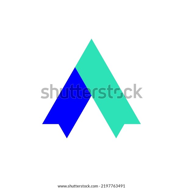 Letter Bookmark Logo Design Stock Vector (Royalty Free) 2197763491 ...
