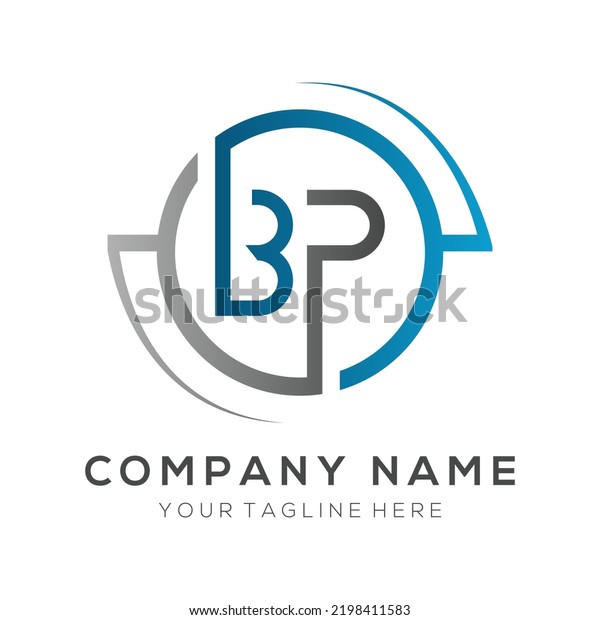 Letter Bp Logo Design Vector Template Stock Vector (Royalty Free ...