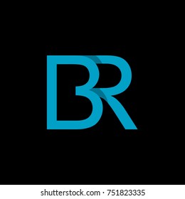 Letter Br Logo Design Template Stock Vector (Royalty Free) 751823335 ...