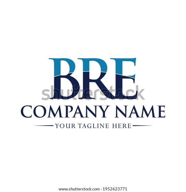 Letter Bre Monogram Logo Design Vector: เวกเตอร์สต็อก (ปลอดค่าลิขสิทธิ์ ...