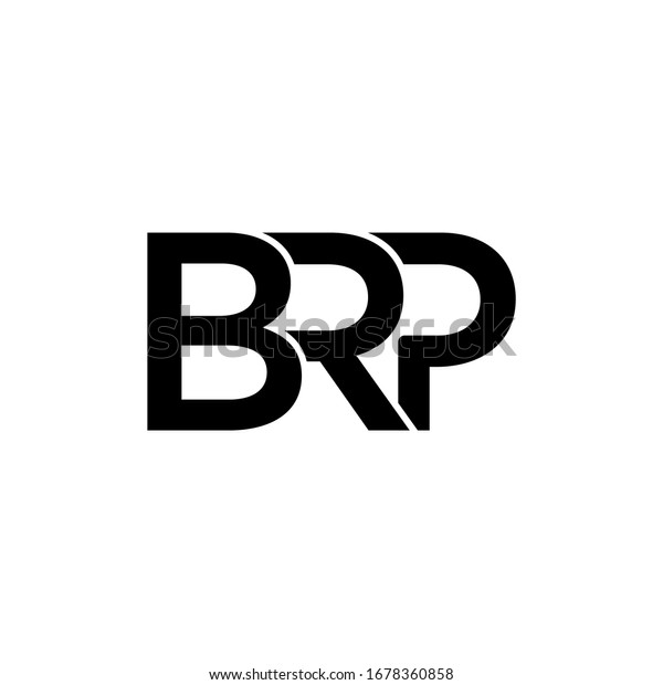 Letter Brp Logo Design Vektor Stock Vector (Royalty Free) 1678360858