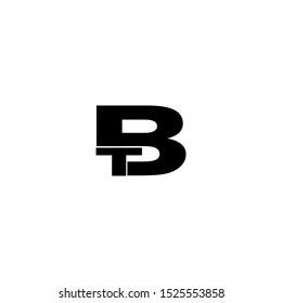 Letter Bt New Logo Vector: vector de stock (libre de regalías ...