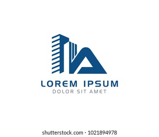 Letter Building Logo Design Stock Vector (Royalty Free) 1021894978 ...